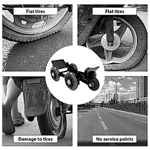 Generic Mobile Moving Tools | Mobile Moving Carts | Handheld Moving Devices, Portable Car Wheel Wheel Dollies, Motorcycle Mover, Foldable Tire Jack for Motorcycles, Tricycles, Black