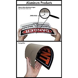 SmartSign - S-7196-AL-10 "Danger - Propane Tanks" Sign | 7" x 10" Aluminum