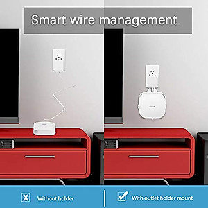 Wall Mount for eero Pro 6, Space-Saving Outlet Mount for eero Pro 6 Tri-Band mesh Wi-Fi 6 for Wide WiFi Coverage and Cord Arrangement(2 Pack)