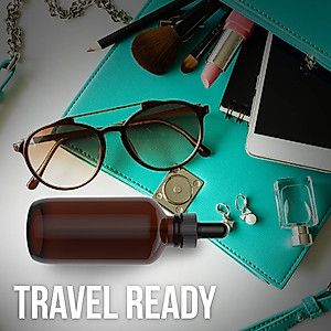 Nylea 12 Pack Essential Oil Dropper Bottles (4 oz) 120ml Round Boston Empty Refillable Amber Bottle with Glass Dropper [ Free Stainless Steel Funnel ] for Liquid Aromatherapy Fragrance Lot