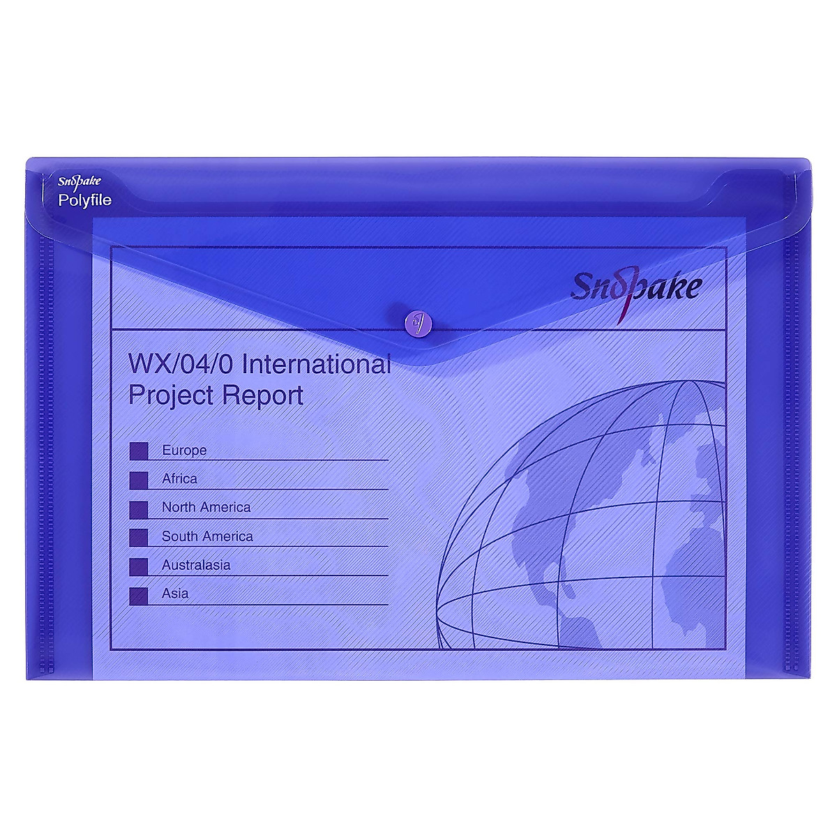 Snopake Foolscap Polyfile Popper Wallet with Press Stud - Electra Assorted [Pack of 15] Ref: 14756RY - [Amazon Exclusive]