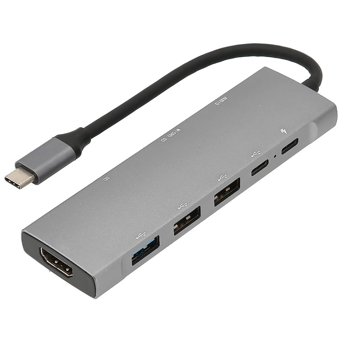 USB Charging Hub, Powerful Docking Station 5Gbps Data Transmission Read TF Card Plug and Play for Laptop for Projector for Computer