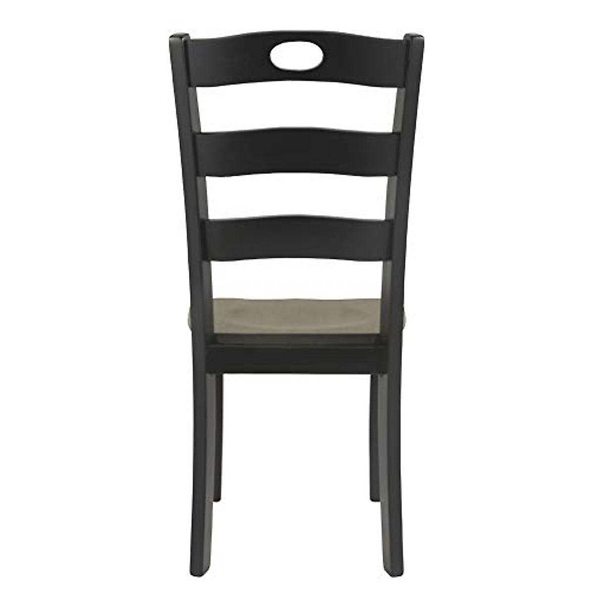 Signature Design by Ashley Froshburg Rustic Farmhouse Ladderback Dining Chair, 2 Count, Dark Brown