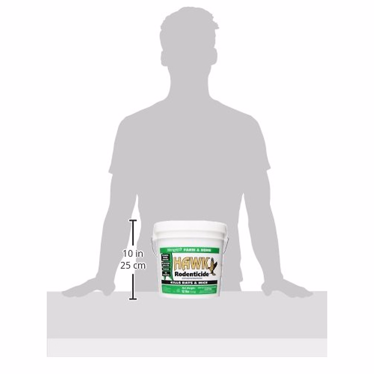 106443 Hawk Rodenticide Pelleted Bait, 12 lb