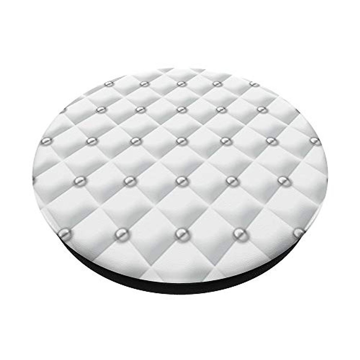 White Pearl Diamond Pattern Gift for Christmas PopSockets PopGrip: Swappable Grip for Phones & Tablets