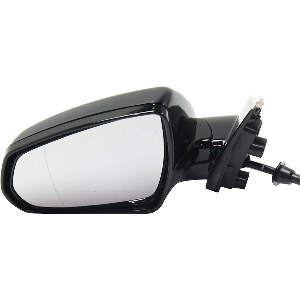 Kool Vue Driver & Passenger Side Power Heated Mirrors for Cadillac SRX 2010-2012 Power Fold With Memory Paintable For Models Without Etched Warning