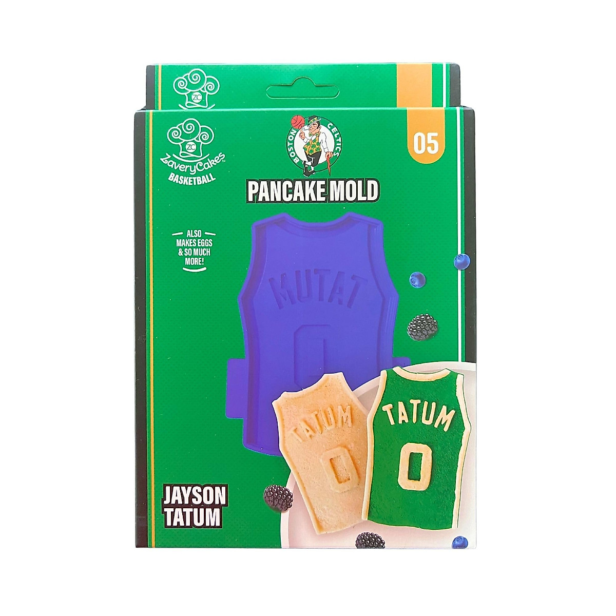 ZaveryCakes NBA Licensed Giannis Antetokounmpo Jersey Silicone Mold, For Basketball Fans, Pancakes, Pizza, Cakes, Brownie, Chocolate, and More, Perfect for Game Day Treats, Non-Stick,Dishwasher Safe