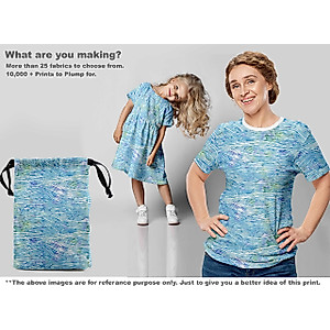 oneOone Cotton Cambric Light Blue Fabric Aian Batik Sewing Fabric by The Yard Printed DIY Clothing Sewing Supplies 56 Inch Wide-15