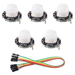 AITIAO 5Pcs SR602 Motion Sensor Detector Module Mini Pyroelectric Infrared Sensory Switch High Sensitivity for Electronic DIY