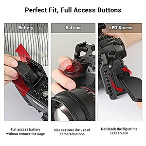 (New Version) SMALLRIG GH5 GH5 II GH5S Camera Cage with Built-in Cold Shoe and NATO Rail for Panasonic GH5 II/ GH5 / GH5S - CCP2646
