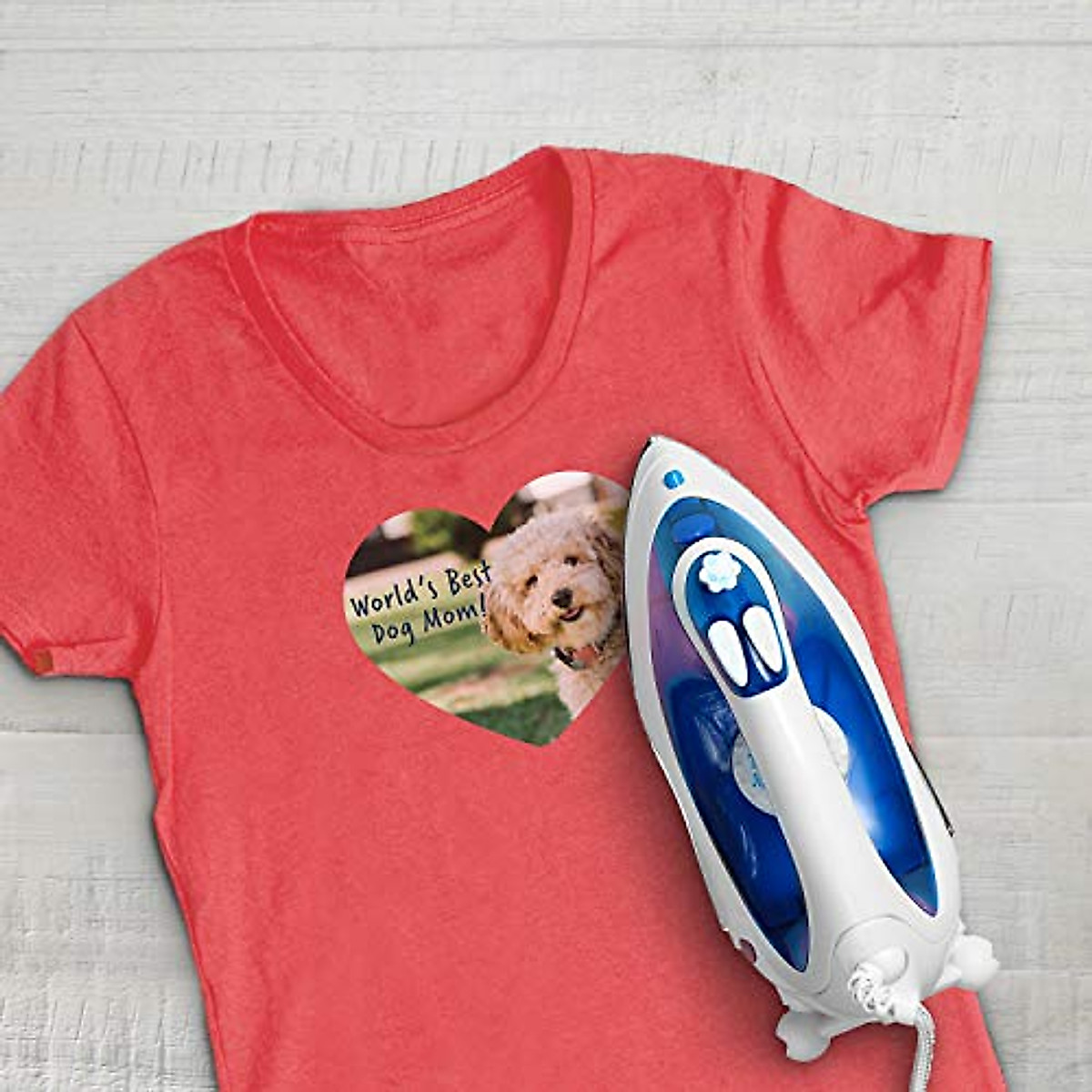 Pen+Gear Fabric TRANSFERS Paper 8.5" x 11" 15-Sheets for Inkjet Printers White & Dark