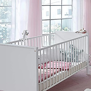 Tripod Baby Monitor Mount Compatible with Infant Optics DXR-8 and DXR-8 Pro Baby Monitor, Flexible Baby Camera Holder for Crib Without Tools or Wall Damage - White