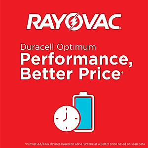 Rayovac Fusion AA Batteries, Premium Alkaline Double A Batteries (8 Battery Count)