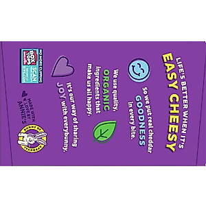 Annie's Organic Cheddar Bunnies Baked Snack Crackers, 12 oz., 12 Pouches (Pack of 4)
