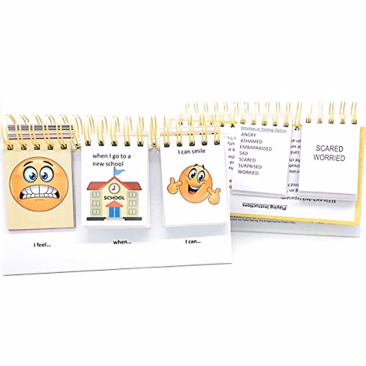 MAD Skillz: A Thoughts & Emotions Sentence Completion Card Game for Taking Control of Feelings/Emotions; Autism; ADHD; Helps Kids Make Positive Choices; Teaches Mindfulness; Hardcover and Laminated