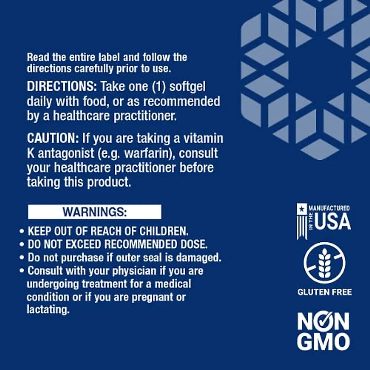 Life Extension Super K – Vitamin K1 and Two Forms of K2 for Bone, Heart, and Arterial Health - Gluten-Free, Once Daily, Non-GMO - 90 Count (Pack of 1)