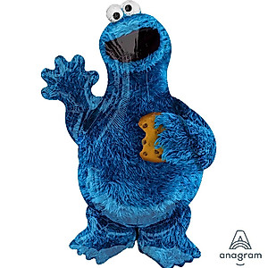 Anagram Licensed Birthday Balloons, Intended for Cookie Monster Theme Collection, Party Accessory, Multicolor, 6 Piece Set