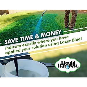 Liquid Harvest Lazer Green Concentrated Spray Pattern Indicator - 8 Ounces - Perfect Weed Spray Dye, Herbicide Dye, Fertilizer Marking Dye, Turf Marker and Herbicide Marker