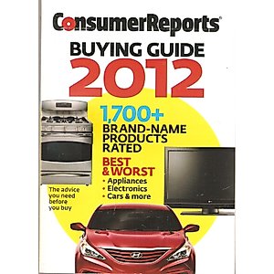 Consumer Reports Buying Guide 2012