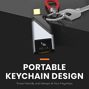 Helix USB Connect USB-C to Ethernet Adapter, 1GBPS Connection Speed, Ethernet Port, Adapter to Connect to Wired Network
