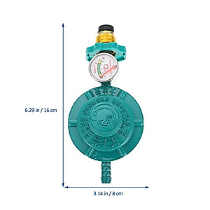 Totority Propane Propane Tank Regulator Tank Low Pressure Gas Regulator Gas Regulator& Pigtail Kit Household Gas Valve Gas Pressure Reducing Gas Grill Regulator Valve Gas Regulator