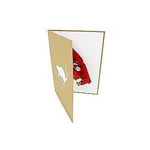 PopLife Cats Playing on Couch Pop Up Greeting Card 3D Pop Up Greeting Card - Cat Lover Card, Teacher Card, Funny Kids Card - Folds Flat for Mailing - Mothers Day Card, Birthday Card, Get Well Card