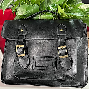 Duwseal Unisex Wednesday Addams Backpack Wednesday school bag Black Leather Adjustable Backpack (Wednesday, onesize)