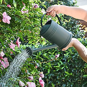 OKREK Watering Can Indoor Watering Cans for House Plants, Small Watering Can Indoor Plants, Plant Watering Can for Outdoor Plants Garden Flower (1/2 Gallon, White)