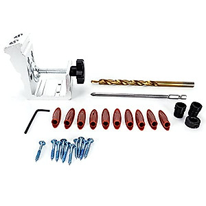 Hztyyier Woodworking Pocket Hole Jig Kit for Secure and Attractive Joining of Wood Surfaces