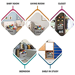 Toy Box Chest Organizer, 3 Three-Layer Fabric Storage Bag with Handles,Waterproof Foldable Toy Basket for Kids,Storage Bin for Clothes,Toy, Books and Other Sundries