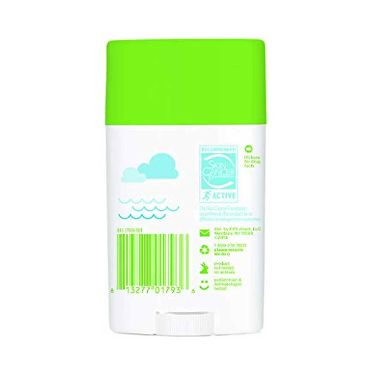 Babyganics SPF 50 Travel Size Kids Sunscreen Stick UVA UVB Protection | Water & Sweat Resistant |Non Allergenic, 1.6oz (Pack of 2)