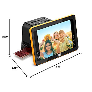 KODAK Slide N SCAN Digital Film Scanner 7" Max - Negatives Film and Slide Digitizer with Large 7” LCD Screen, Convert Color & B&W Negatives & Slides 35mm, 126, 110 Film to High Resolution 22MP JPEGs