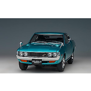 1973 Celica Liftback 2000GT (RA25) RHD (Right Hand Drive) Turquoise Blue Metallic 1/18 Model Car by Autoart 78767