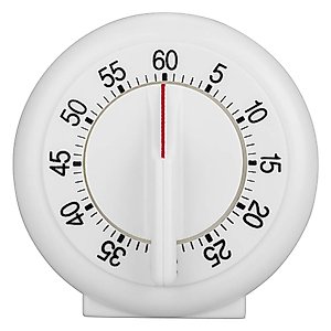 Kitchen Timer, 60 Minutes Round Shape Timer Kitchen Cooking Ring Mechanical Counter Alarm Clock for Cooking, Game Timers, Titness Exercising