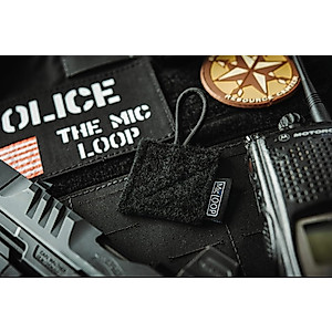 THE MIC LOOP Micro - Keeps Portable Radio Mic in Place for Police/Law Enforcement OD GREEN