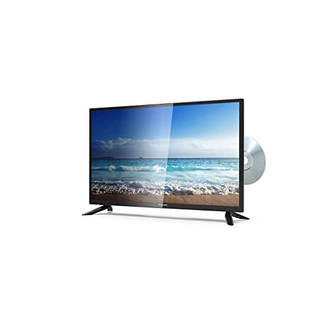 Norcent 32-Inch 720P LED LCD HDTV Backlight Flat DVD Combo TV, VGA USB HDMI Digital TV Tuner Cable, Build-in DVD Player N32--D1 Year 2023 Upgrade