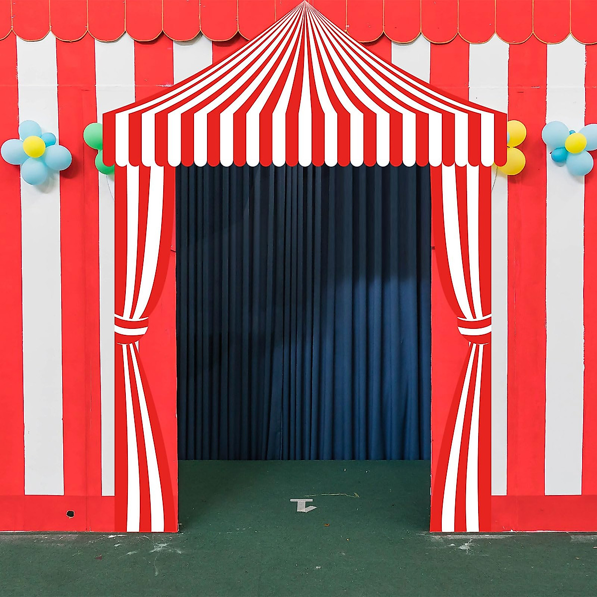 Ziliny 3 Pcs Carnival Party Decorations Circus Tent Awning Halloween ...