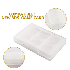 3DS Game Holder Card Case, 28-in-1 Game Holder Card Case Compatible with Nintendo NEW 3DS / NEW 3DS XL / 3DS / 3DS XL / DSi / DSi XL / DS / NEW 2DS /NEW 2DS XL / 2DS/ 2DS XL Catridge Storage Box (White)