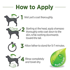 Vetality Naturals Flea & Tick Conditioning Shampoo for Dogs, 8 fl. oz.