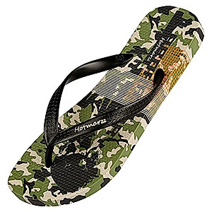 Hotmarzz Men's Slippers Flip Flops 2021 Series Size 8 US / 41 EU, 0839 Black