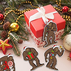 6 Pcs Bigfoot Air Freshener Christmas Bigfoot Sasquatch Gifts Air Freshener Pine Scent Funny Hanging Air Freshener for Father's Day Birthday Christmas Truck Gift Car Accessories