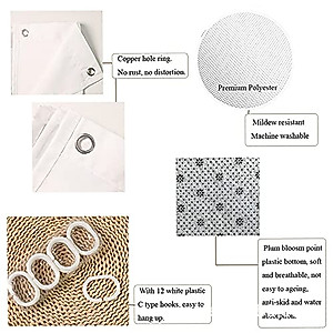 REAGTUGHT 4PCS Lilo & Stitch Shower Curtain Set with Non-Slip Rugs Toilet Lid Cover and Bath Mat Cartoon Shower Curtain with 12 Hooks Durable Waterproof Shower Curtain for Bathroom Set Decor