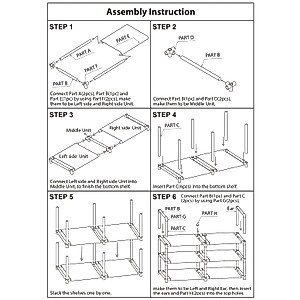 FIDUCIAL HOME 3 Tiers Shoe Rack 12-15 Pairs Sturdy Shoe Shelf