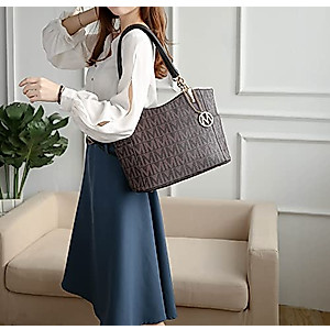 Mia K Collection Shoulder Handbag for Women: Vegan Leather Satchel-Tote Bag, Top-Handle Purse, Ladies Pocketbook Black