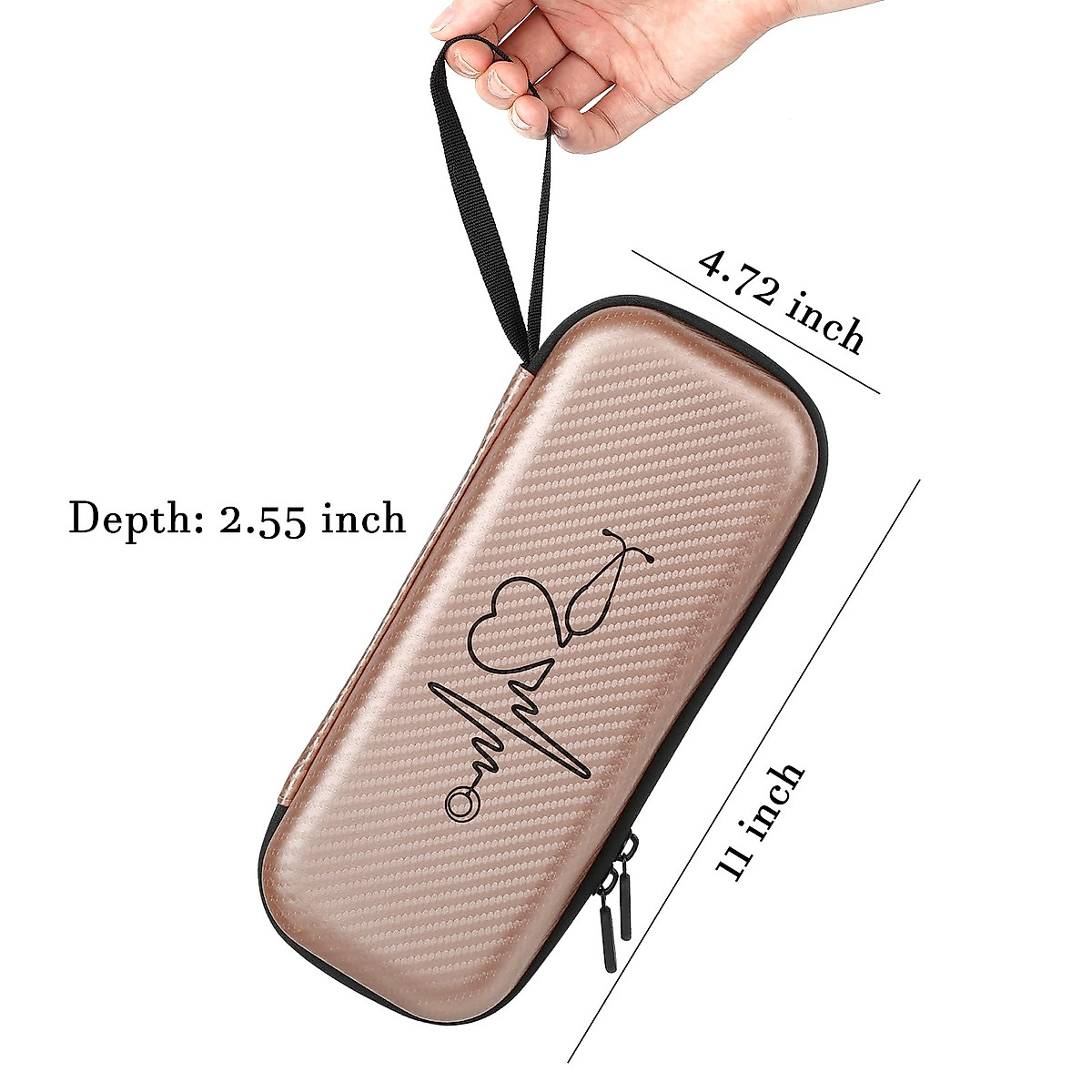 CDBXPRG Stethoscope Case for 3M Littmann Classic III,Stethoscope Carrying Case for Nurse Gift,Lightweight Stethoscope Travel Holder for Lightweight II S.E (Pink)