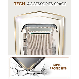 LOVEVOOK Laptop Backpack for Women Fashion Business Computer Backpacks Travel Bags Purse Student Bookbag Teacher Doctor Nurse Work Backpack with USB Port, Fits 17-Inch Laptop Grey Black