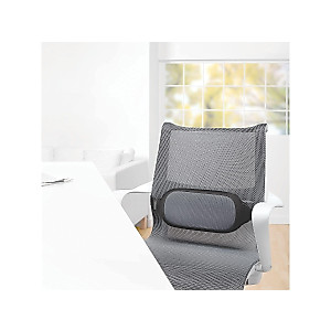 Fellowes I-Spire Series Lumbar Cushion Office Chair Back Support, Black (9472701)