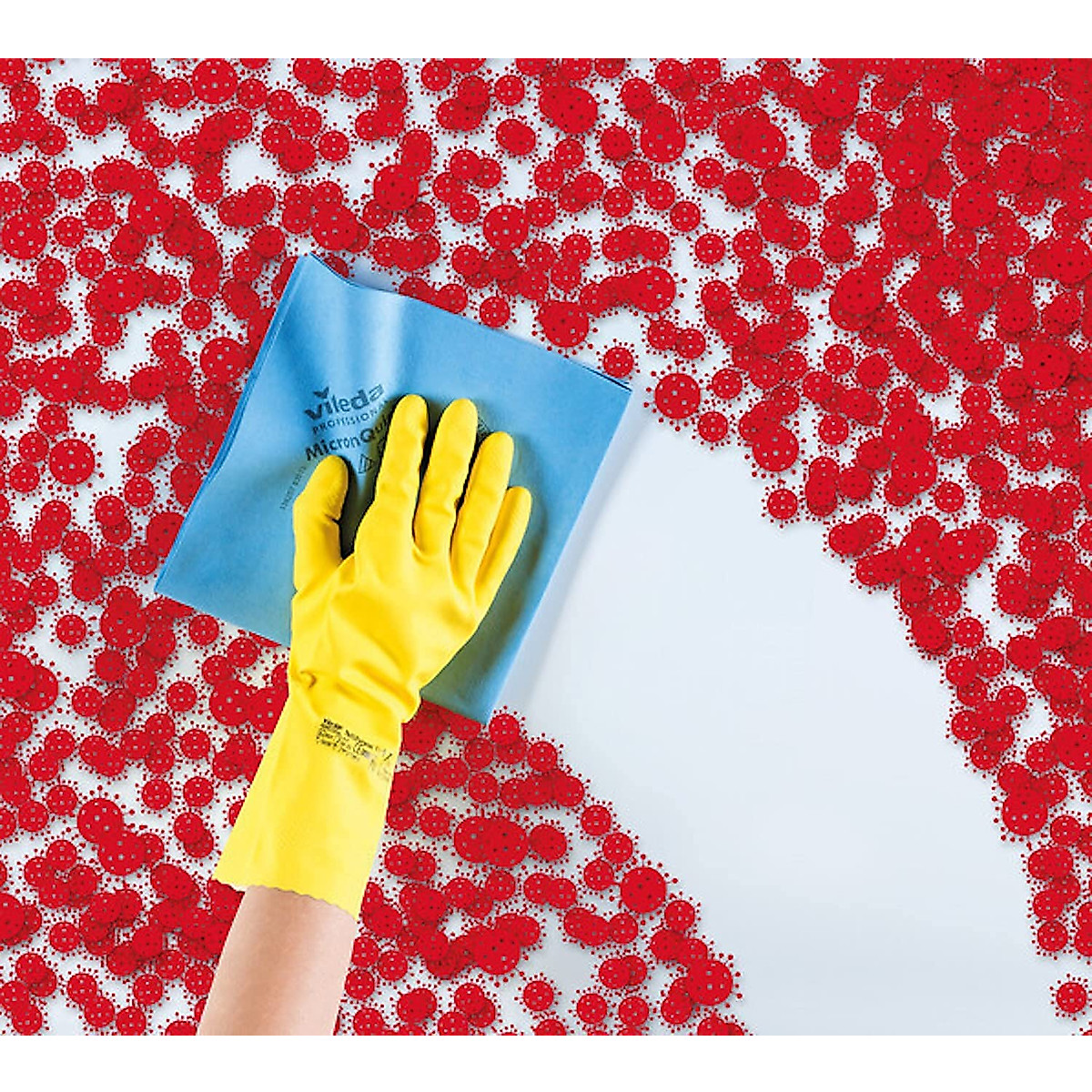 Vileda Professional MicronQuick Microfiber Wipe – Pack of 5 Cleaning Cloth for Pre-Preparation Methods – Lint Free and Improved Wear Resistance - Streak Free Surface Cleaning