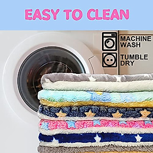 RIOUSSI Bunny Bed, Guinea Pig Warm Bed for Small Animals Rabbits Chinchillas Hedgehogs Baby Cats Ferrets.12 X10, 2Pack,LightGray