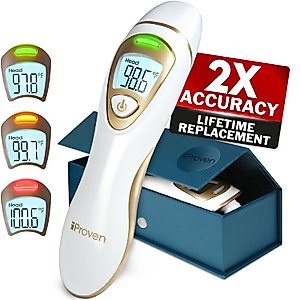 iProvèn Pro Series | Non-Touch Forehead Thermometer with Ear Function | FSA HSA Eligible | Superior Accuracy for Adults, Kids, Babies | Premium Digital Thermometer for Adults and All Ages